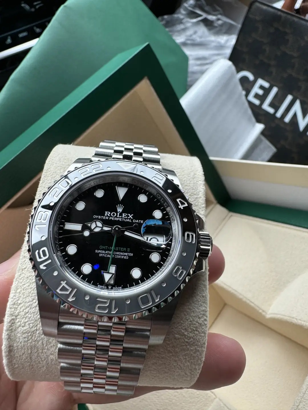 Clean Factory Rolex GMT-Master II "Bruce Wayne" | 126710GRNR | Black ...